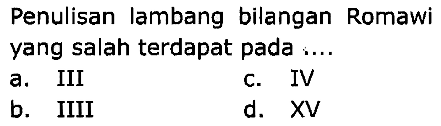Kumpulan Contoh Soal Mengenal Bilangan Romawi - Matematika Kelas 4 ...