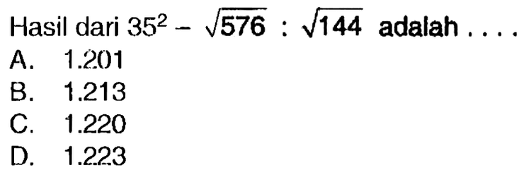 Kumpulan Contoh Soal Operasi Hitung Akar Pangkat Dua (Perkalian dan ...